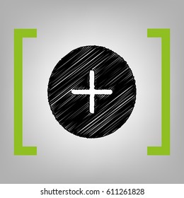 Positive Symbol Plus Sign Vector Black Stock Vector (Royalty Free ...