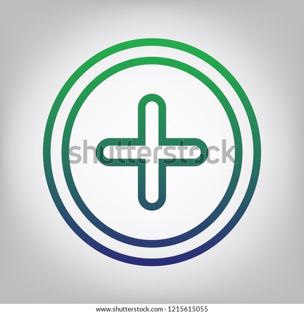 Positive Symbol Plus Sign Vector Green Stock Vector (Royalty Free ...