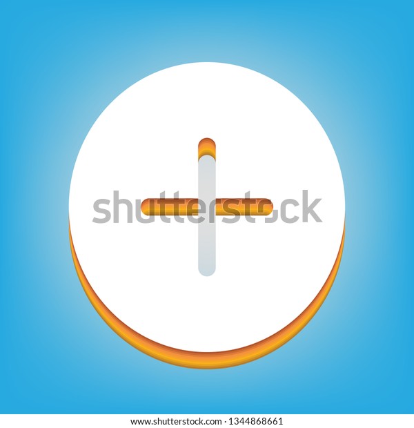 Positive Symbol Plus Sign Vector White Stock Vector (Royalty Free ...
