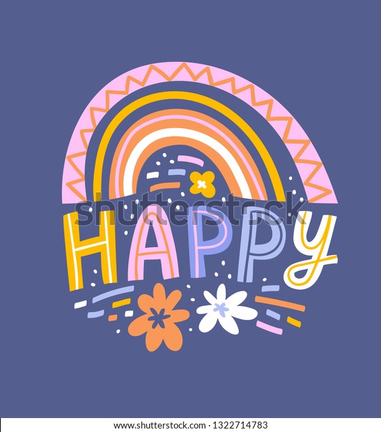 Positive Thinking Poster Design Greeting Card Stock Vector (Royalty ...
