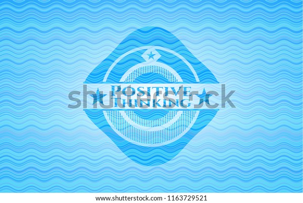 Positive Thinking Sky Blue Water Wave Stock Vector (Royalty Free ...