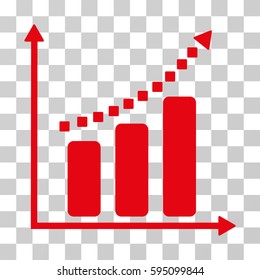Positive Trend Icon Vector Illustration Style Stock Vector (Royalty ...