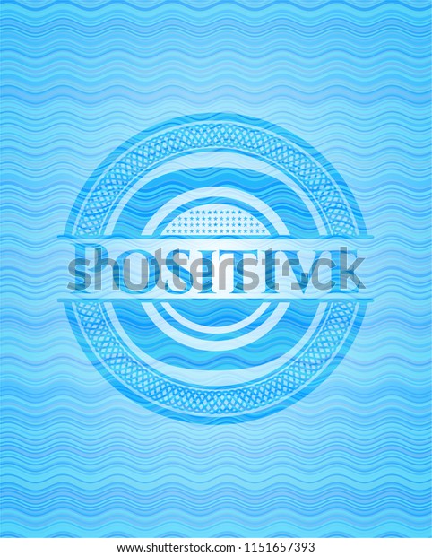 Positive Water Wave Emblem Background Stock Vector (Royalty Free ...
