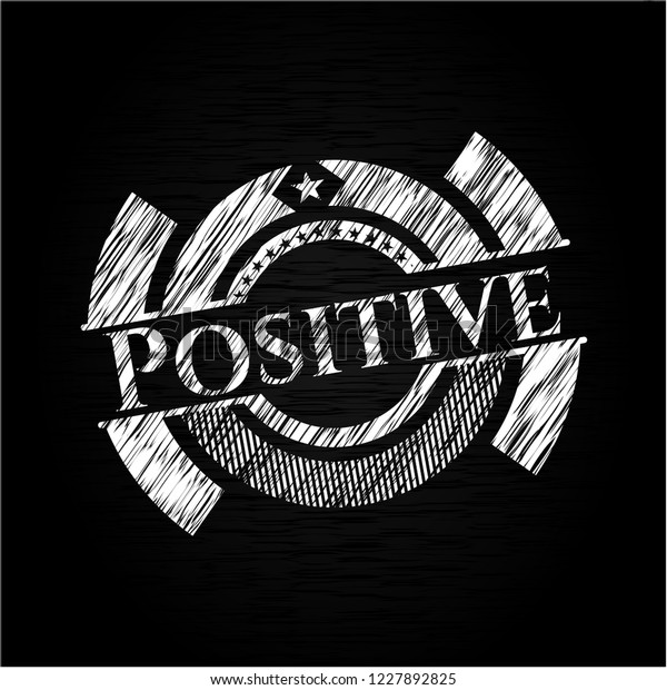 Positive Written Chalkboard Texture Stock Vector (Royalty Free ...