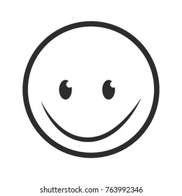 Possitive Smiley Thick Outline Stock Vector (Royalty Free) 763992346 ...