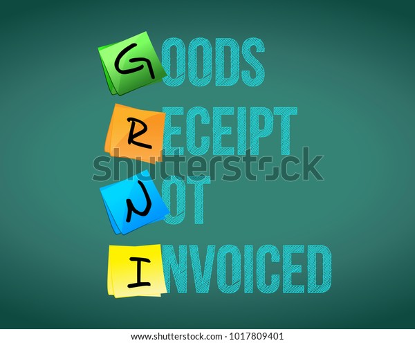 Post Sign Goods Receipt Not Invoiced Stock Vector (Royalty Free ...