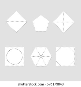 Basic Shapes Collection Set 2d Shape Stock Vector (Royalty Free ...