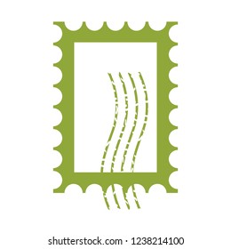 Postage Stamp Template Stock Vector (Royalty Free) 1238214100