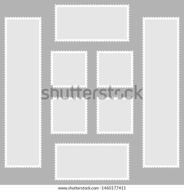Postage Stamps Vector Vintage Border Post Stock Vector (Royalty Free ...
