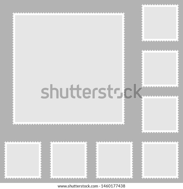 Postage Stamps Vector Vintage Border Post Stock Vector (Royalty Free ...