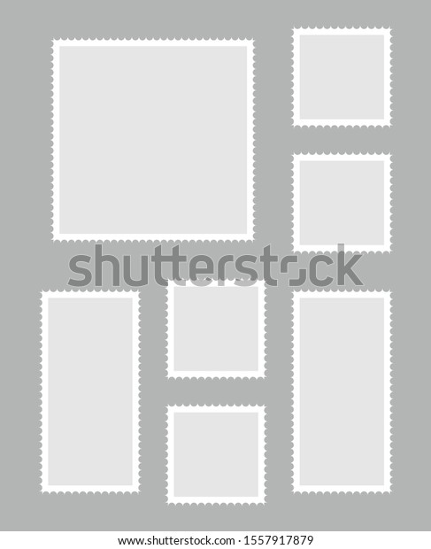 Postage Stamps Vector Vintage Border Post Stock Vector (Royalty Free ...