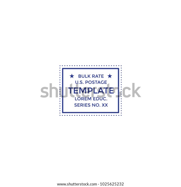 Postal Cancellation First Class Mail W Stock Vector (Royalty Free ...