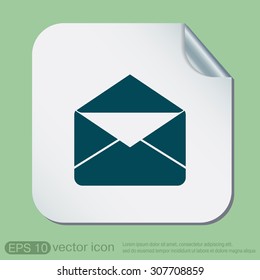 Postal Envelope Sign Email Symbol Icon Stock Vector (Royalty Free ...