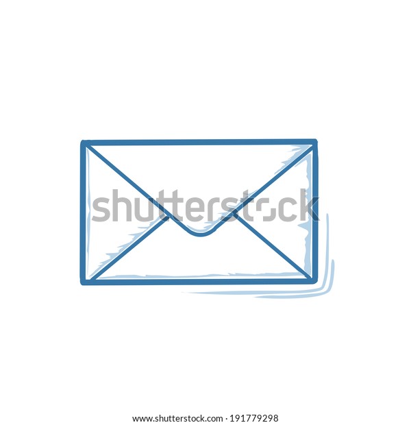 Postal Envelope Sketch Stock Vector (Royalty Free) 191779298 | Shutterstock