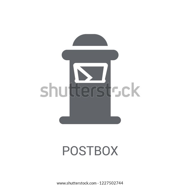 Postbox Icon Trendy Postbox Logo Concept 库存矢量图（免版税）1227502744 ...