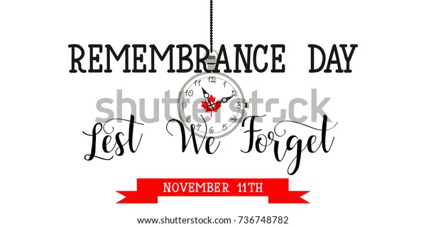 Poster Banner Remembrance Day Canada 11 Stock Vector (Royalty Free ...