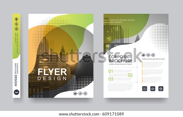 poster flyer pamphlet brochure cover design layout space for photo ...