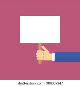 Poster Hand Flat Design Style Vector Stock Vector (Royalty Free ...