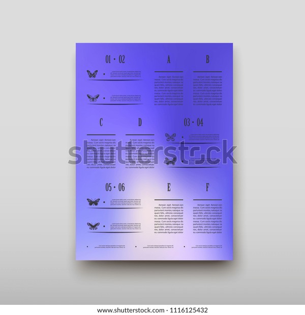 Poster Infographics Brochure Flyer Design Statistics Stock Vector ...