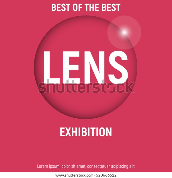 Poster Lens Exhibition Stock Vector (Royalty Free) 520666522 | Shutterstock