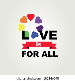 Poster Love All Vector Illustration Stock Vector (Royalty Free ...