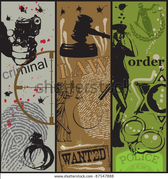 Poster On Theme Crime Law Order: เวกเตอร์สต็อก (ปลอดค่าลิขสิทธิ์ ...