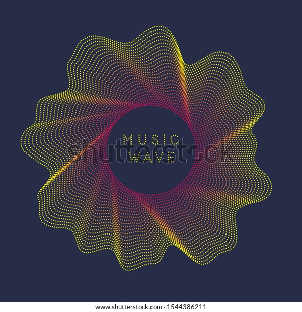 Poster Sound Wave Vector Illustration Music Stock Vector (Royalty Free ...