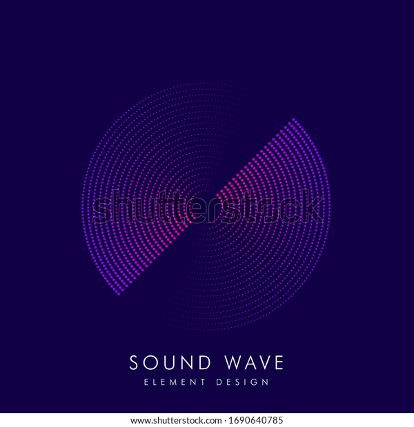 Poster Sound Wave Vector Illustration Music Stock Vector (Royalty Free ...