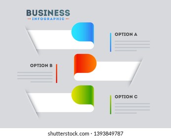 Poster Style Infographic Layout Three Different Stock Vector (Royalty ...