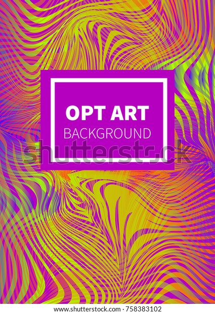Poster Style Optical Illusion Opt Art Stock Vector (Royalty Free ...