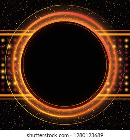 Poster Template Retro Shine Banner Design Stock Vector (Royalty Free ...