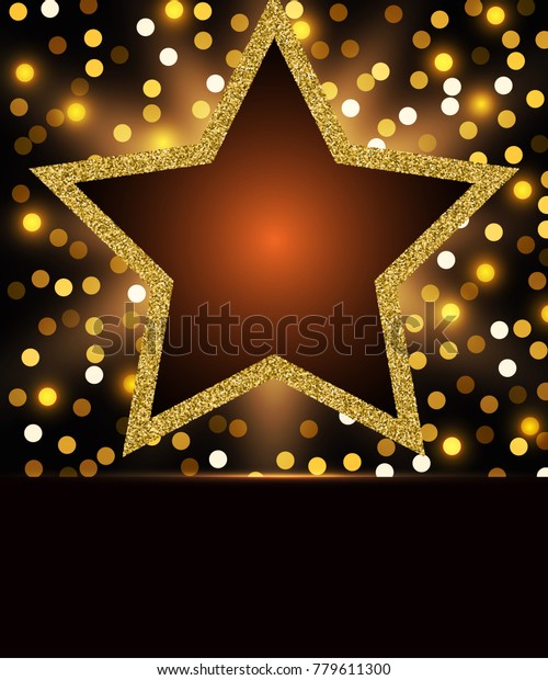 Poster Template Retro Star Banner Design: stockvector (rechtenvrij ...