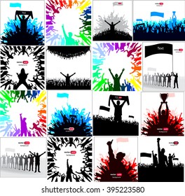Posters Cheering Fans Stock Vector (Royalty Free) 395223580 | Shutterstock