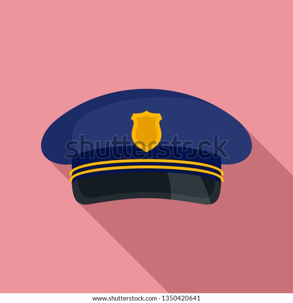 Postman Cap Icon Flat Illustration Postman Stock Vector (Royalty Free ...