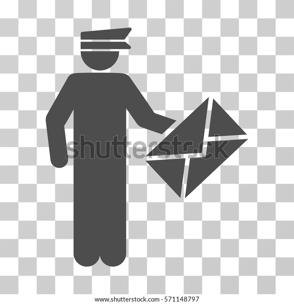 Postman Icon Vector Illustration Style Flat Stock Vector (Royalty Free ...