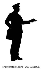 2,428 Postman silhouette Images, Stock Photos & Vectors | Shutterstock
