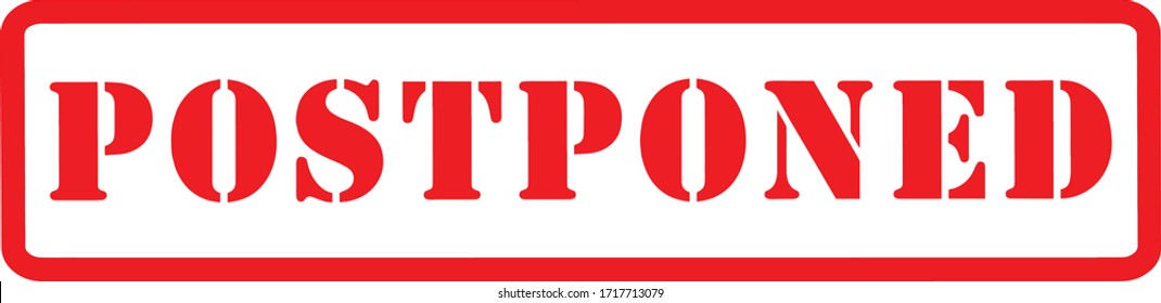 433 Postponed stamp vector Images, Stock Photos & Vectors | Shutterstock