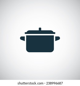 Pot Icon On White Background Stock Vector (Royalty Free) 246880753 ...