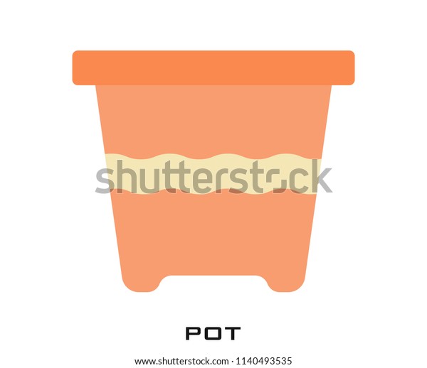 Pot Icon Signs Stock Vector (Royalty Free) 1140493535 | Shutterstock