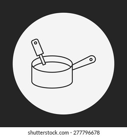 Pot Line Icon Stock Vector (Royalty Free) 277796678 | Shutterstock