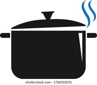 Pot Steam Cooking Icon Vector Illustration Stock Vector (Royalty Free ...