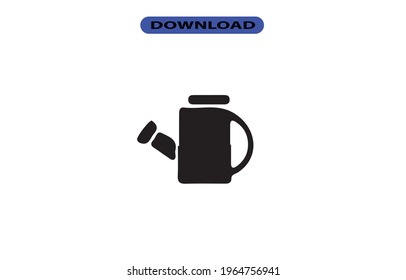 Pot Water Icon Logo High Resolution Stock Vector (Royalty Free ...