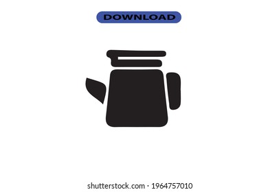 Pot Water Icon Logo High Resolution Stock Vector (Royalty Free ...
