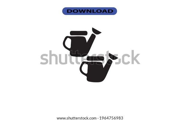 Pot Water Icon Logo High Resolution Stock Vector (Royalty Free ...