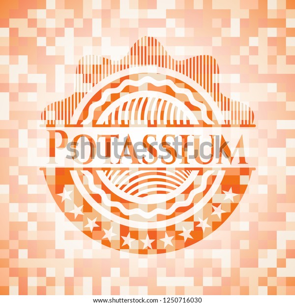 Potassium Orange Tile Background Illustration Square Stock Vector ...