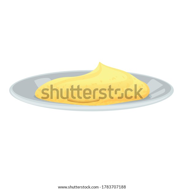 Potato Puree Icon Cartoon Potato Puree Stock Vector (Royalty Free ...