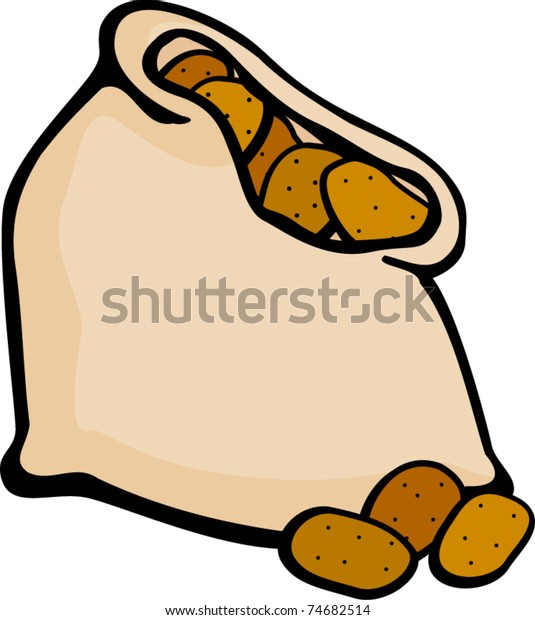Potato Sack Stock Vector (Royalty Free) 74682514 | Shutterstock