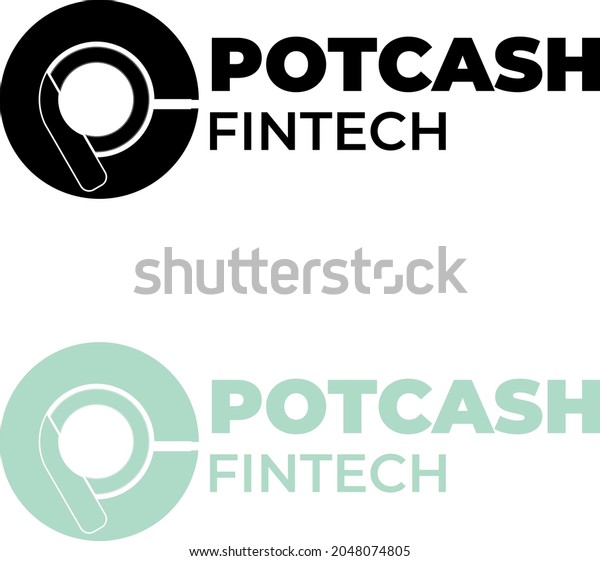 Potcash Logo Design Vector Typography Stock Vector (Royalty Free ...