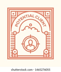 Potential Client Illustration Icon Concept Stock Vector (Royalty Free ...