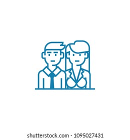 Potential Clients Linear Icon Concept Potential Stock Vector (Royalty ...